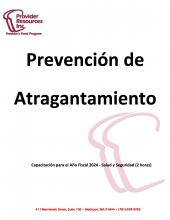 Prevención de Atragantamiento - FY24-HS | Provider Resources, Inc